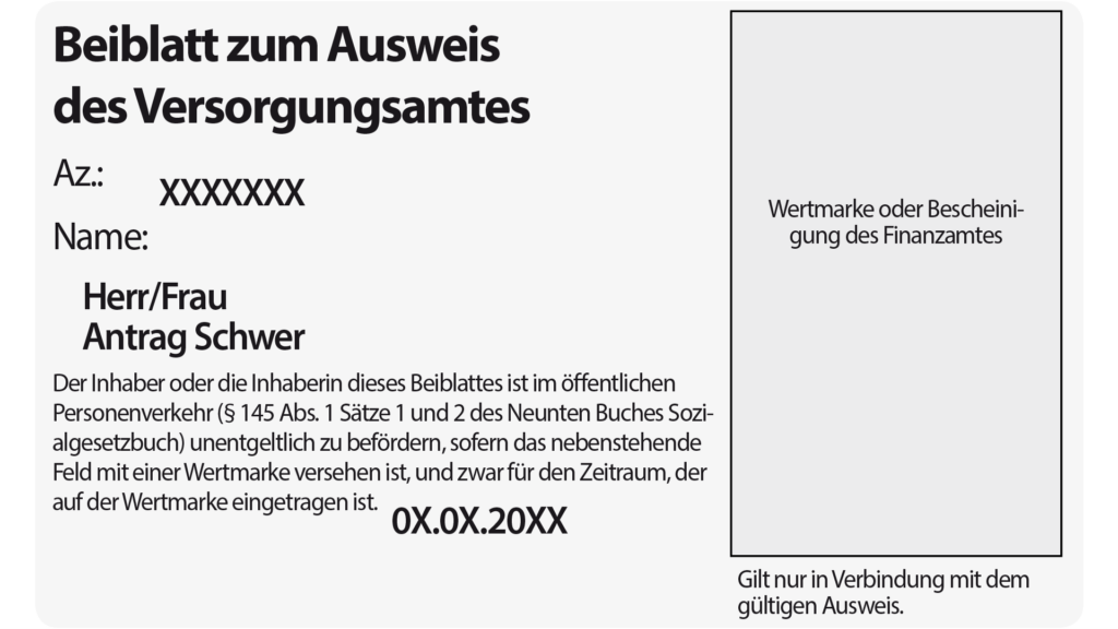 Beiblatt zur Wertmarke – schwerbehindertenantrag.de